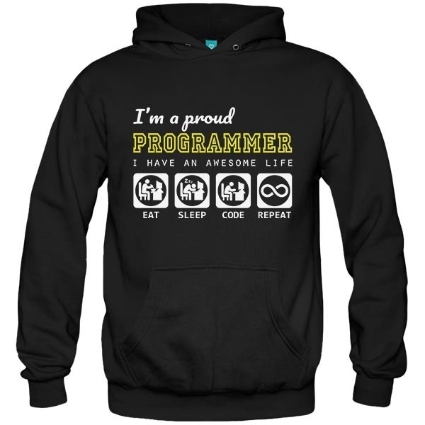 خرید سویشرت هودی I'm proud to be a programmer | فروشگاه اینترنتی تیشرت 1