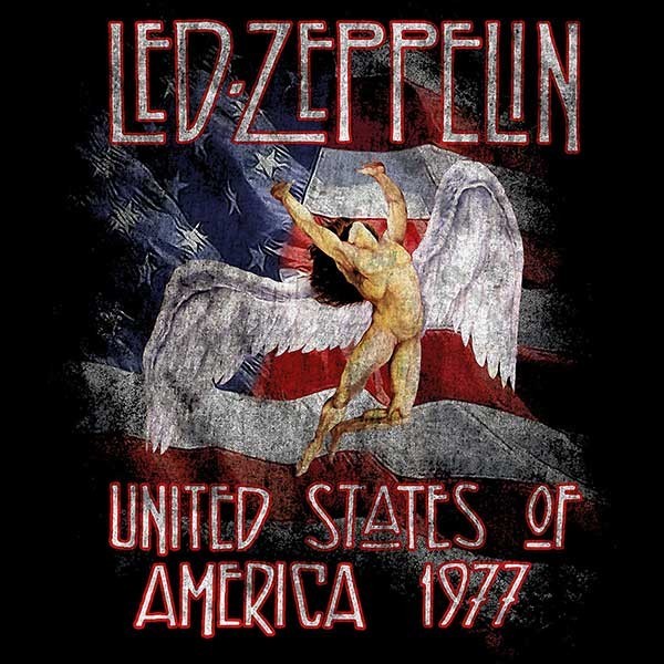 خرید تیشرت متال USA ’77 Icarus Logo And Flag Led Zeppelin | فروشگاه ...